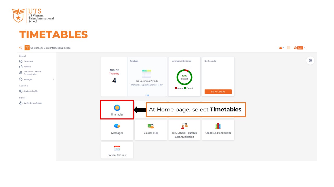 MANAGEBAC INTEGRATED LEARNING FLATFORM GUIDELINE - UTS
