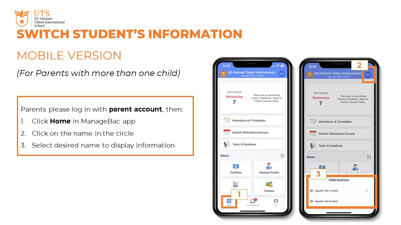 MANAGEBAC INTEGRATED LEARNING FLATFORM GUIDELINE - UTS